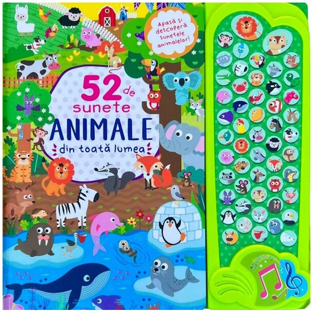 Animale din toata lumea - cu 52 sunete - eMAG.ro