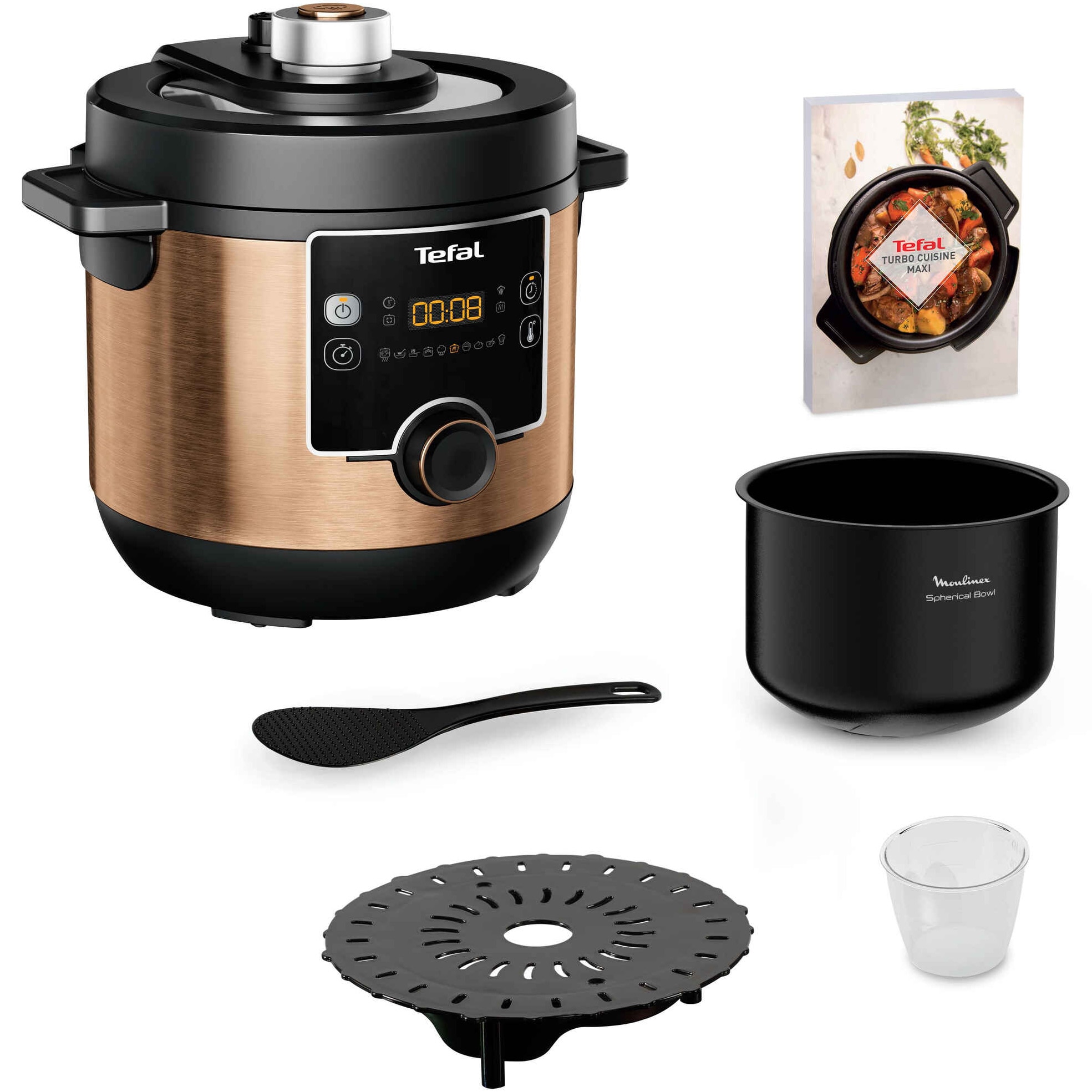Multicooker cu gatire sub presiune Tefal Turbo Cuisine Maxi Fast ...