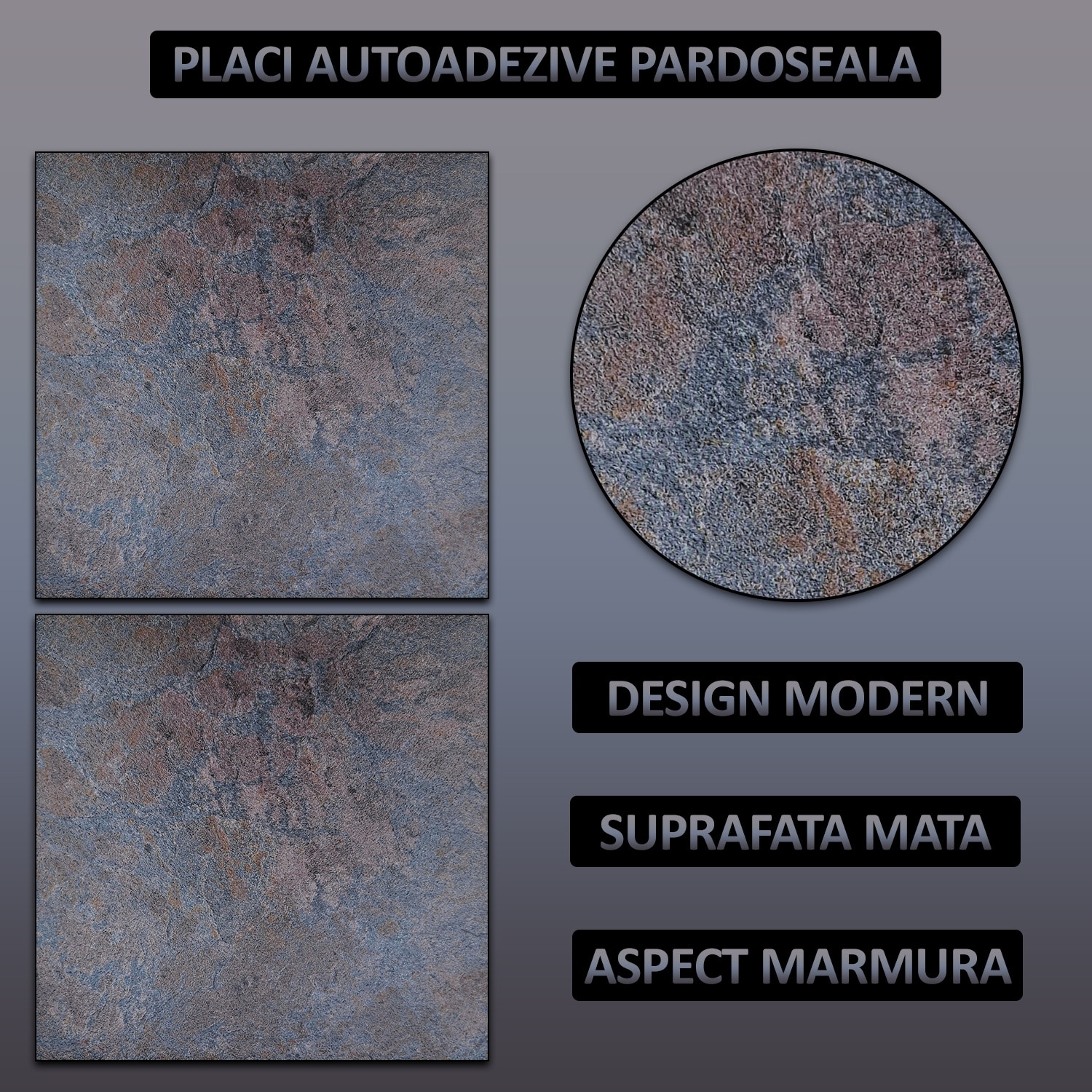 Set 54 x placi din PVC autoadezive pentru podea/perete NEXTLY ...