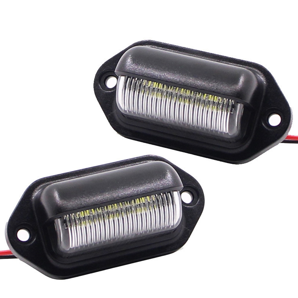 Set 2 lampi LED pentru Placuta de Inmatriculare, impermeabile, 12V/24V ...