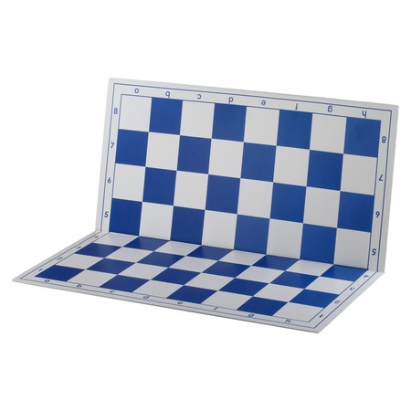 Set de Sah, Sunrise Chess & Games, pliabil, albastru, 51x51cm - eMAG.ro