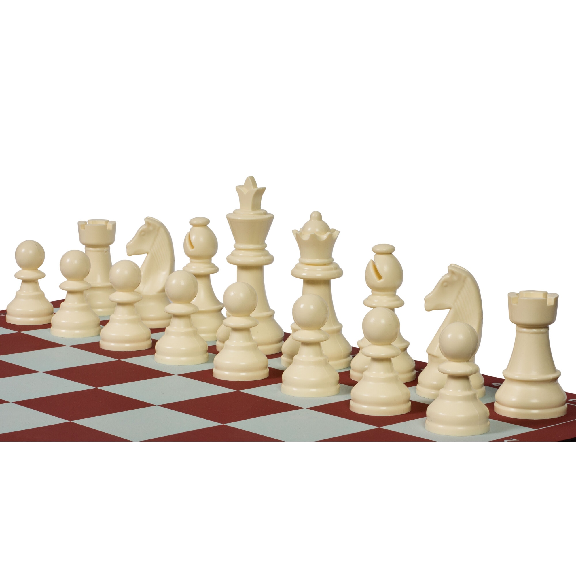 Set de sah de calatorie, Sunrise Chess & Games, plastic, cu geanta, 44. ...