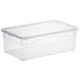 Rotho Clearbox 5 literes műanyag tároló doboz fedéllel - átlátszó - eMAG.hu