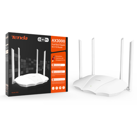 Router Wi-Fi 6, DualBand 2.4Ghz/5GHz, 574+2402Mbps, 4x6dBi, 4 porturi ...