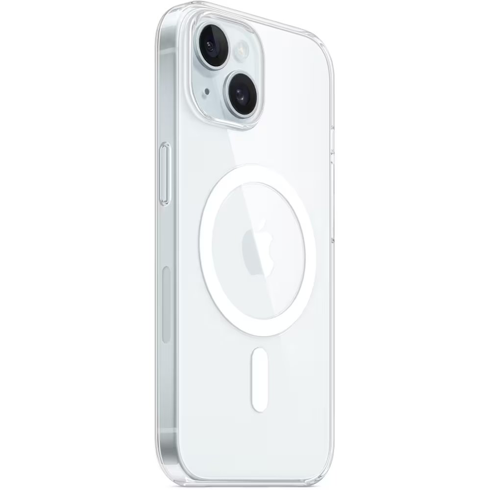 Husa pentru Apple iPhone 15 Clear Case cu MagSafe, Transparenta - eMAG.ro
