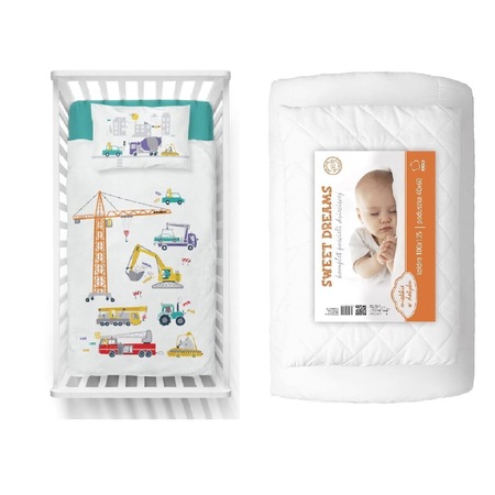 Set lenjerie de pat si pilota pentru copii, Detexpol, bumbac ...