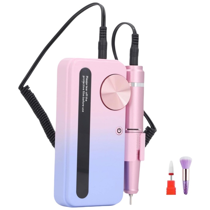 Freza unghii profesionala, MOSMAOO®, Portabila, Reincarcabila, 3000 mAH, De lunga durata, Design ...