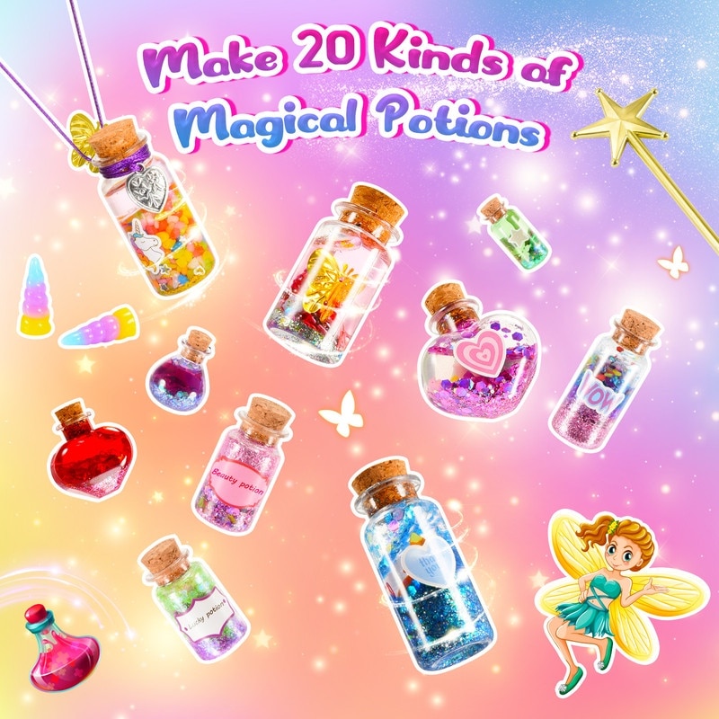 Set de Potiuni Magice ATOPDREAM, Cutie de Depozitare, 20 de Sticle ...