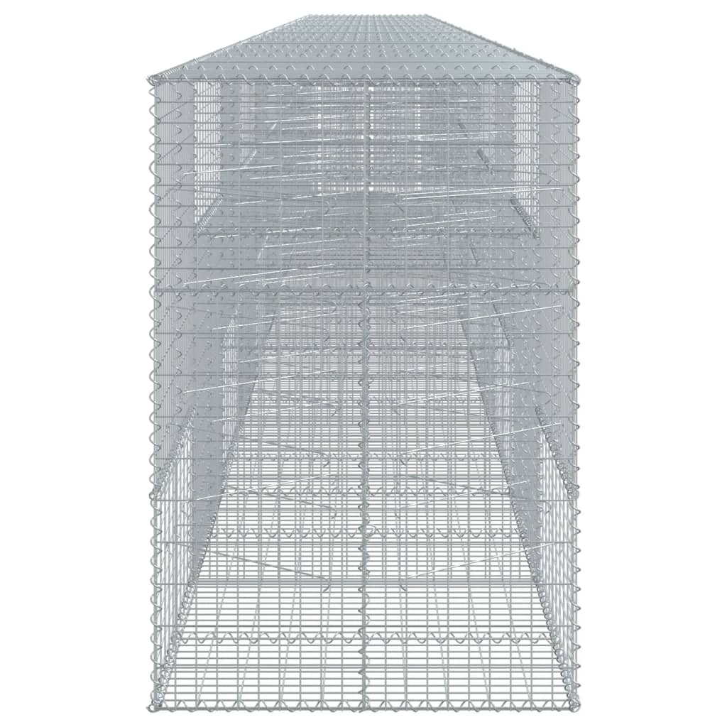 Cos gabion cu capac vidaXL, 1200x100x150 cm, fier galvanizat, 47.55 Kg ...