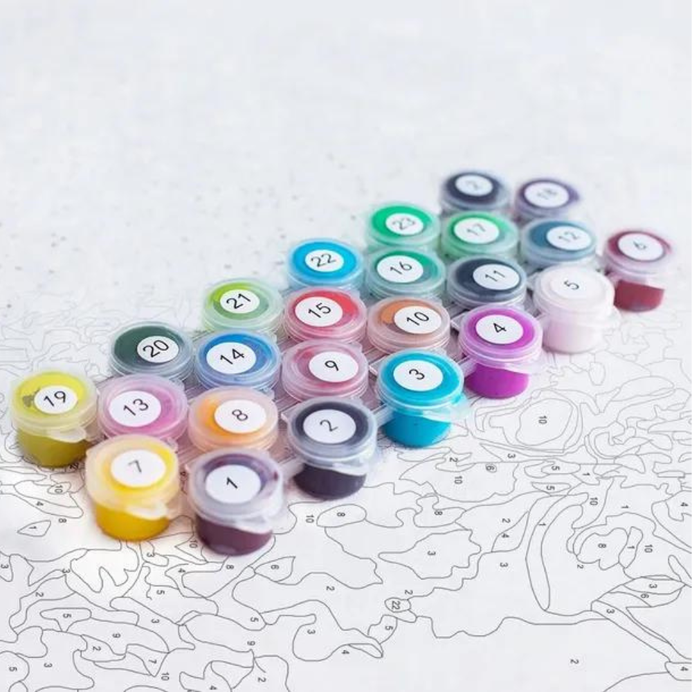 Set pictura pe numere PICTURA NUMERELOR CU RAM Poze pentru pictura ...