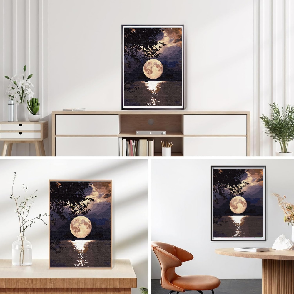 Set pictura pe numere PICTURA NUMERELOR CU RAM Poze pentru pictura ...