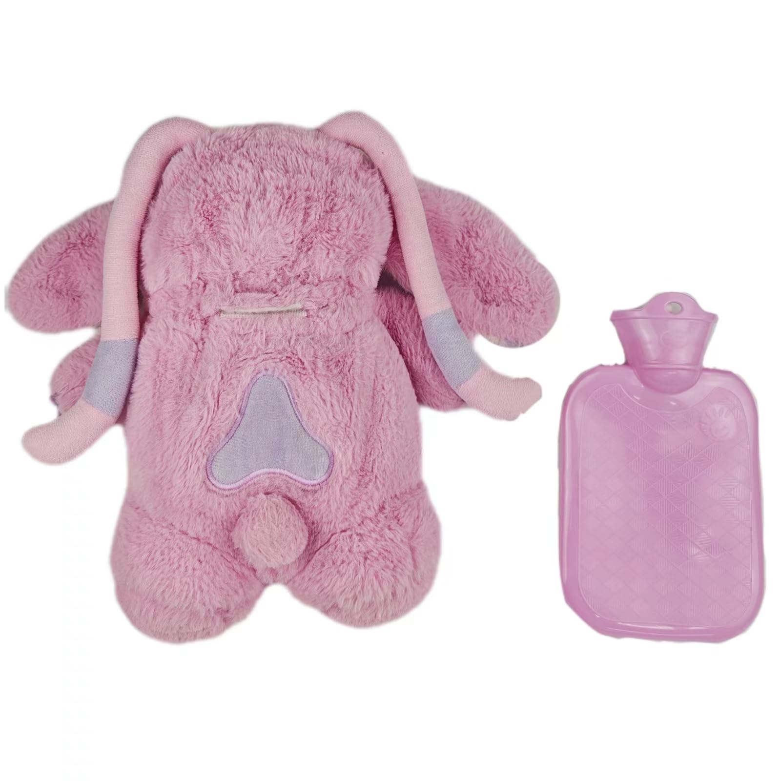 Incalzitor de maini cu husa din plus, design anti-scurgere, roz - eMAG.ro