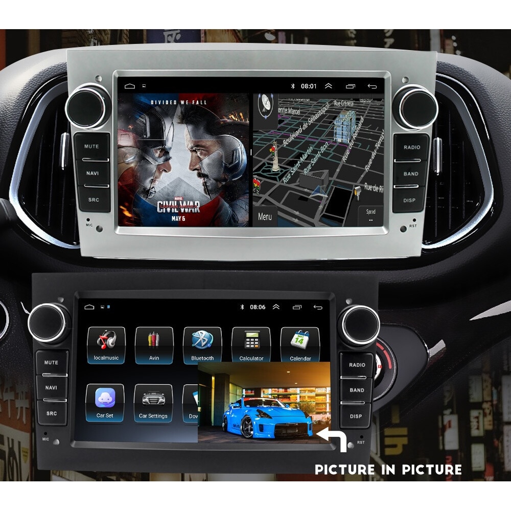 ILIKE 7" Android autórádió CarPlay multimédia készülék GPS funkcióval ...