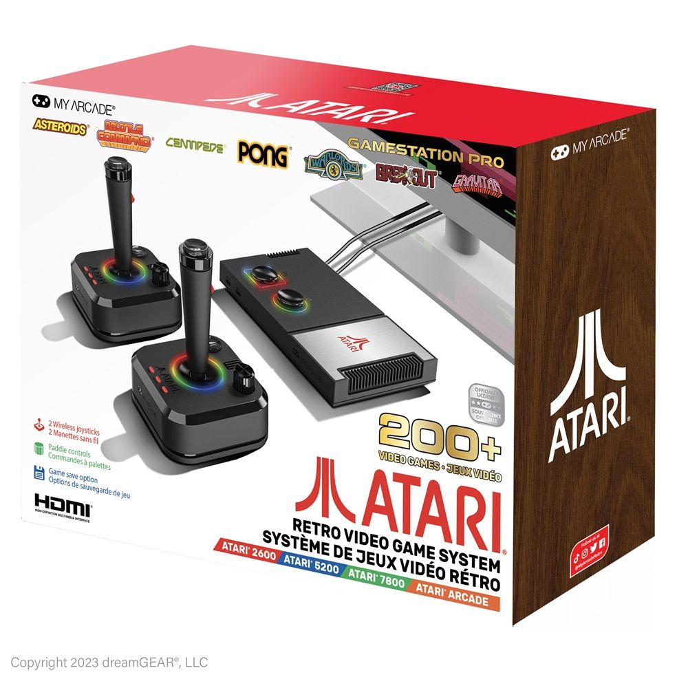 Consola My Arcade Atari Gamestation Pro, 200 Jocuri, RGB - eMAG.ro