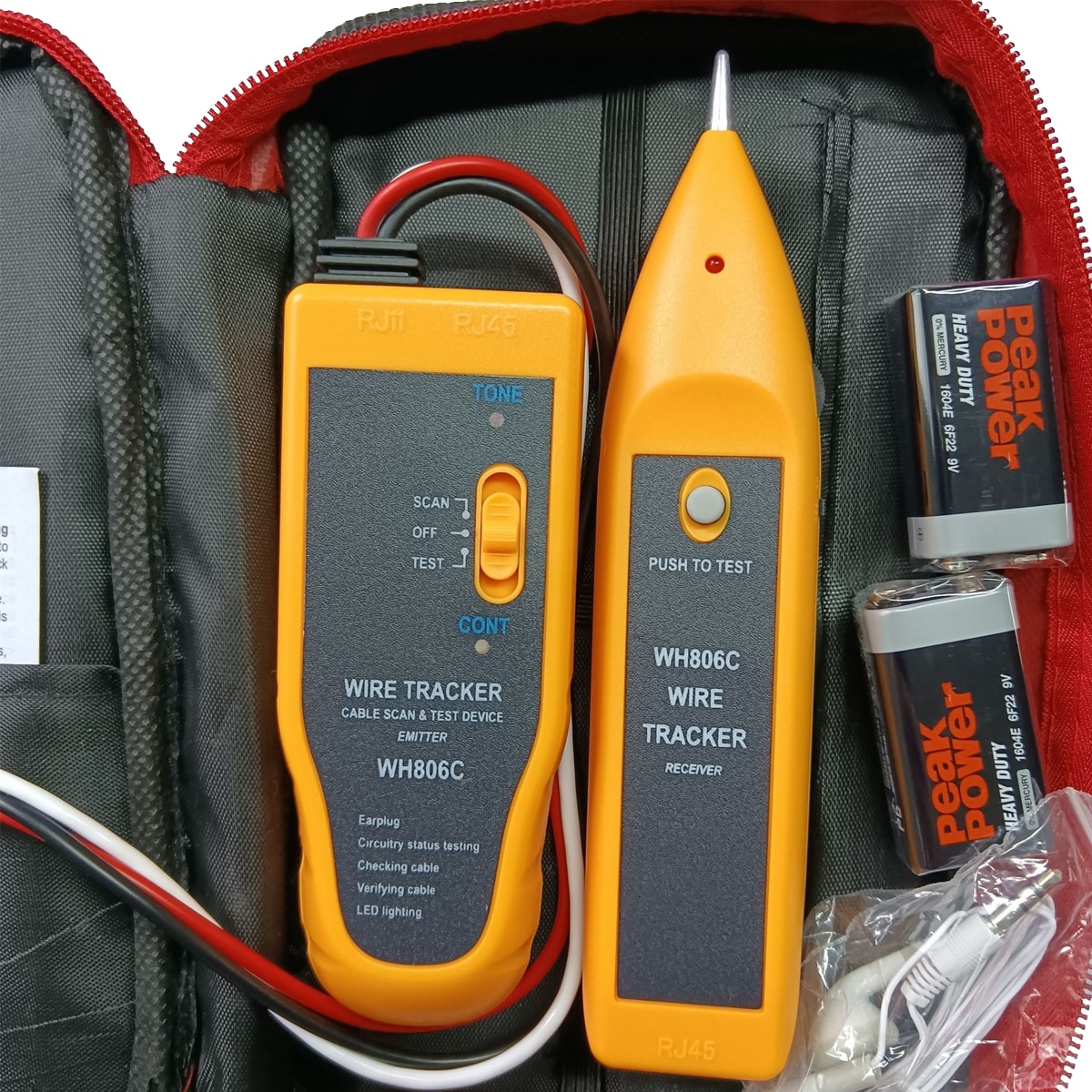 Detector de cabluri subterane Tovbmup NF-816 cu casti, pentru ...