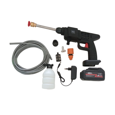 MDHL 8106 Уред за миене под високо налягане 48V черен, 1 акумулаторна батерия и включени ...