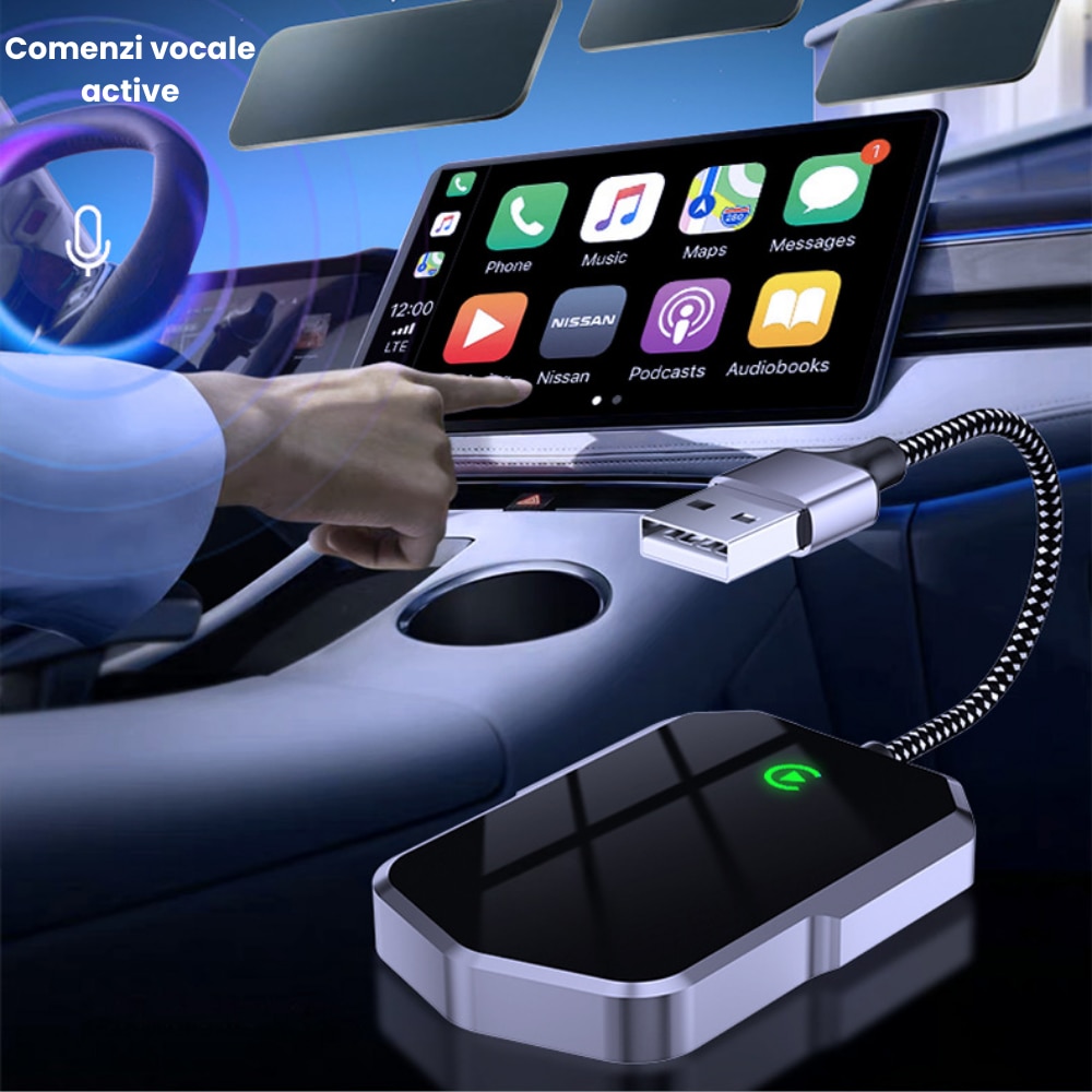 Modulator Carplay si Android Auto Wireless HASEPE2, Smart USB car play ...