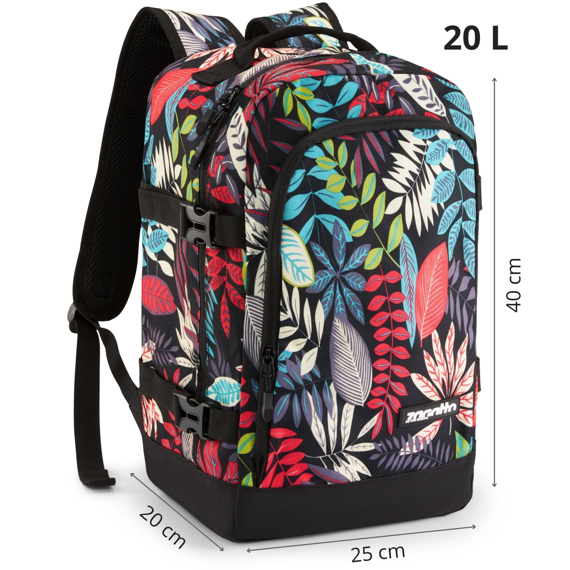Rucsac de voiaj, Multicolor, Zagatto, 40x20x25 cm, 20L, Compatibil ...