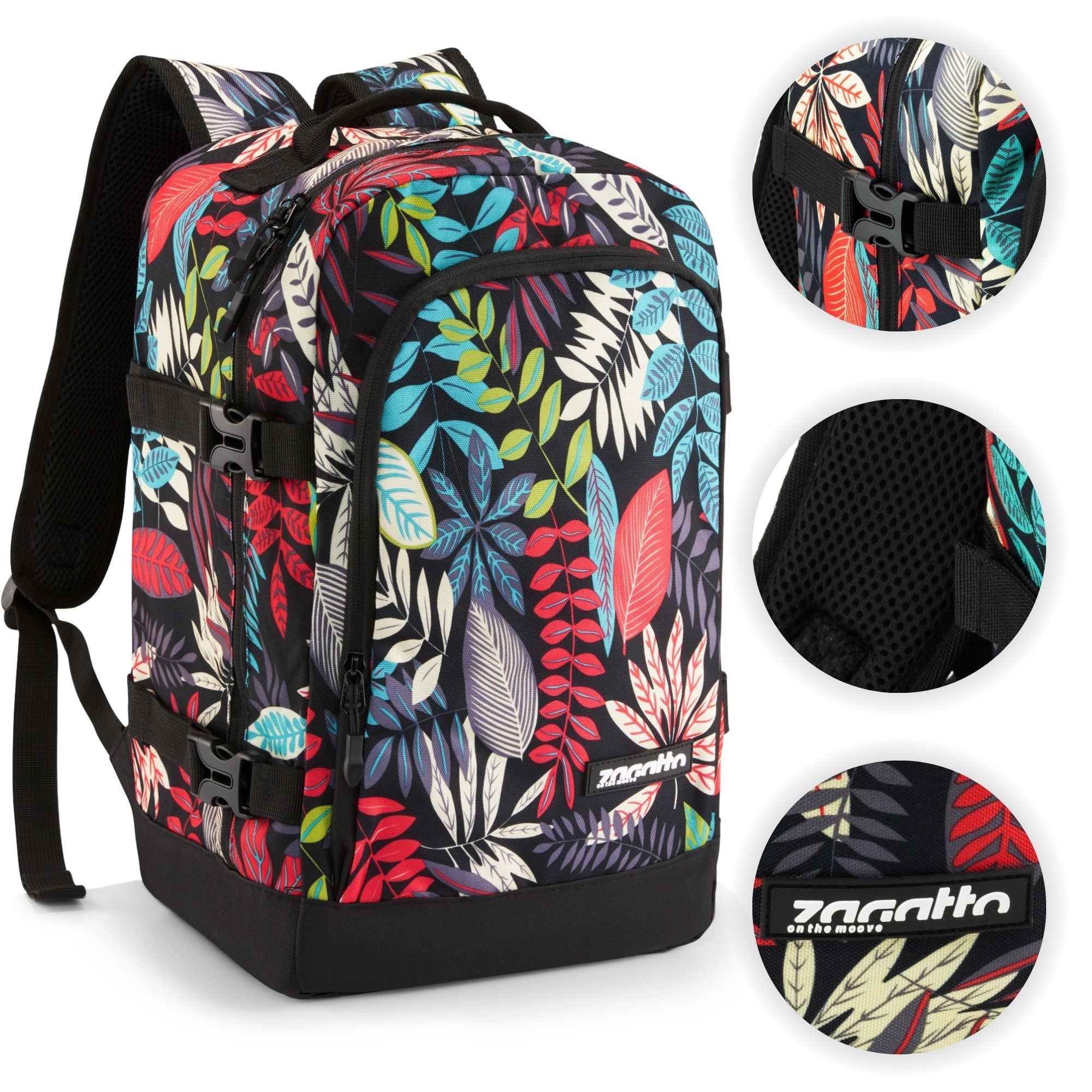 Rucsac de voiaj, Multicolor, Zagatto, 40x20x25 cm, 20L, Compatibil ...