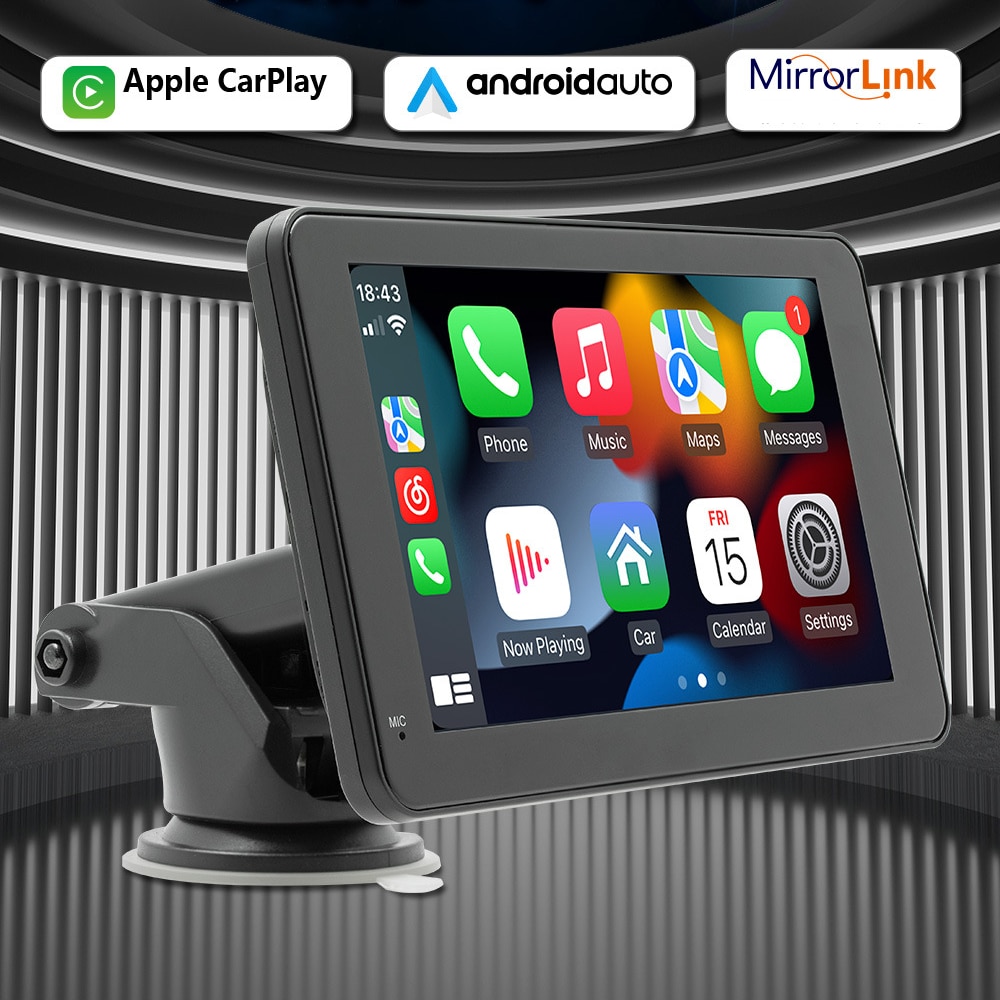 Navigatie Auto HASEPE cu Display 7 inch, CarPlay Wireless, Android Auto ...