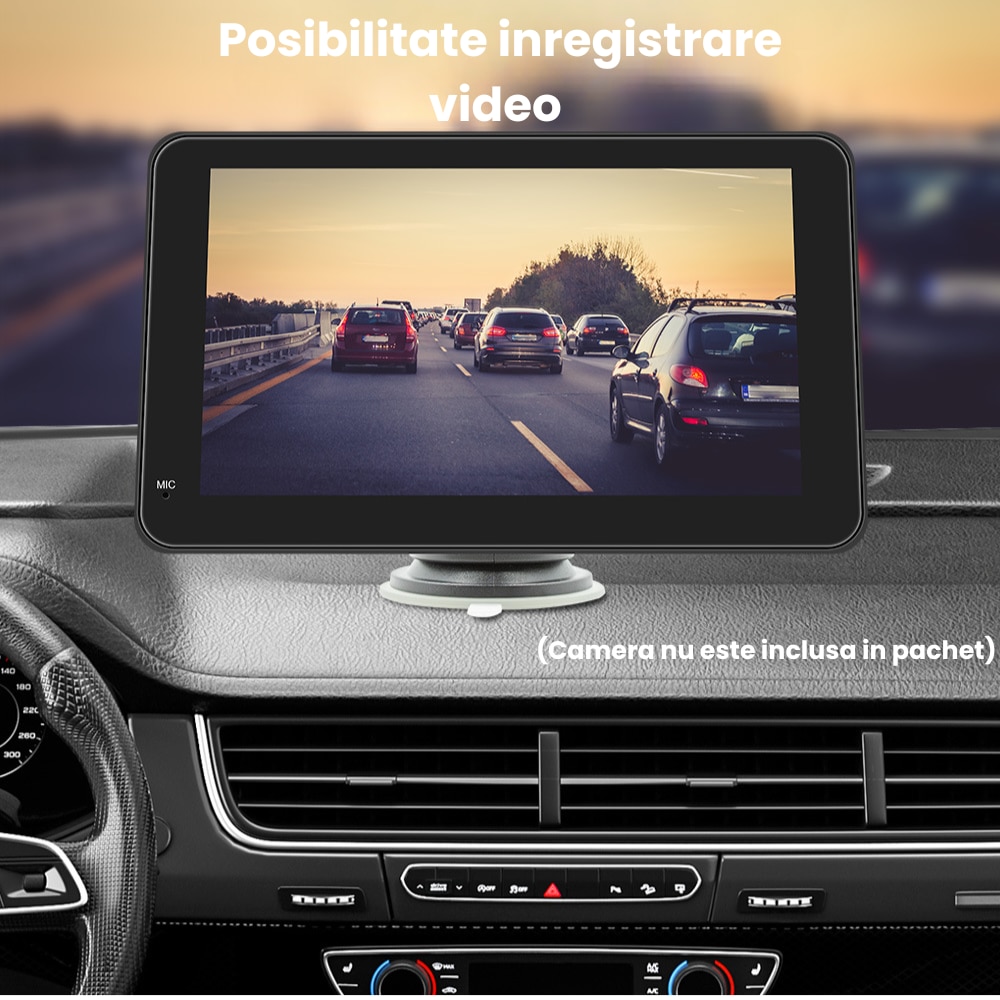 Navigatie Auto HASEPE cu Display 7 inch, CarPlay Wireless, Android Auto ...