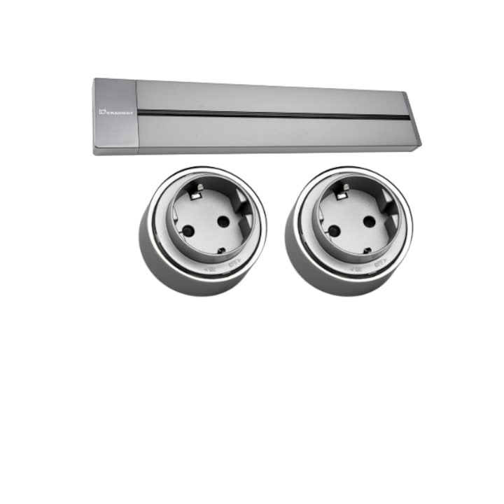 Sina 40cm cu prize modulare 16A 2 X Suko, montaj pe perete/blat, rotire ...