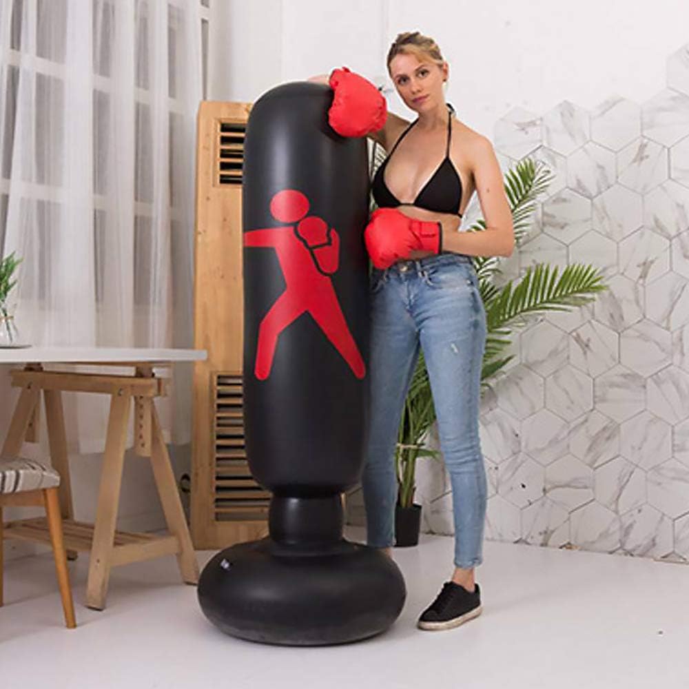 Sac de box gonflabil Cozevdnt, PVC, negru/rosu - eMAG.ro