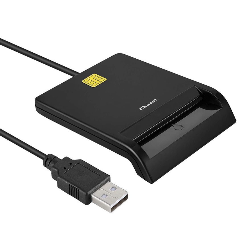 Cititor de carduri inteligente Chucai CAC, USB 2.0, compatibil Windows ...