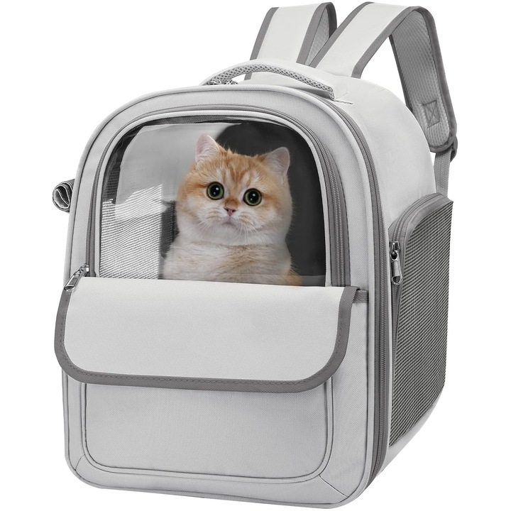 Rucsac transport animale de companie, BYONDSELF®, Hublou Transparent ...