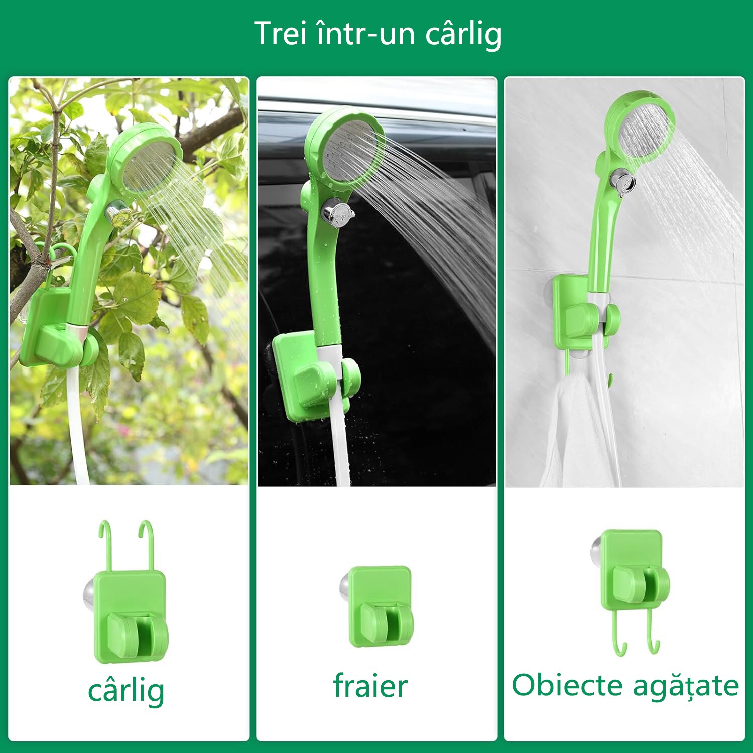 Dus portabil pentru camping, Portabil, eficient, 6000mAh, afisaj ...