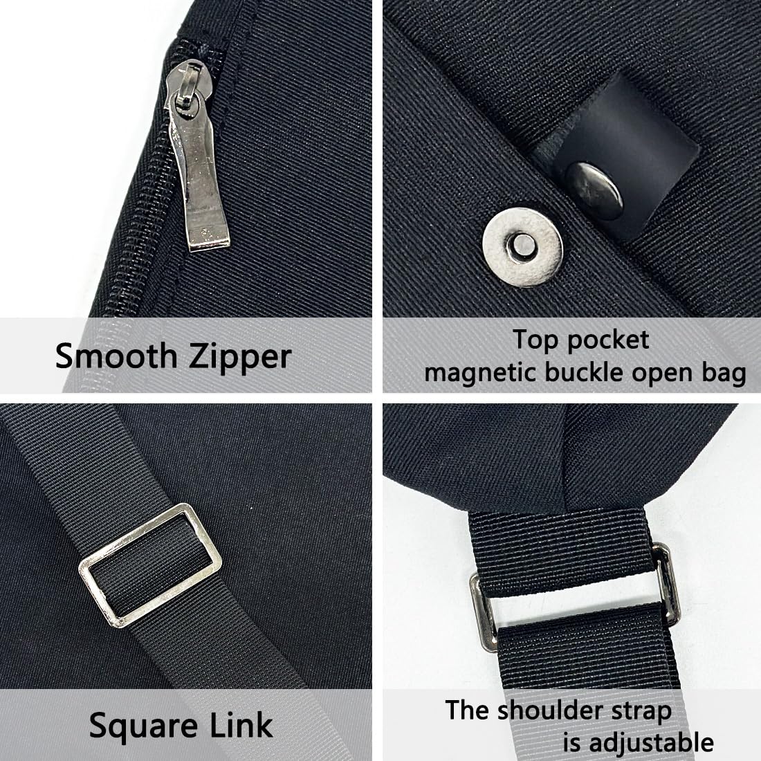 Geanta unisex, rezistenta la apa, antifurt, negru, 19x30cm, poliester/nylon - eMAG.ro