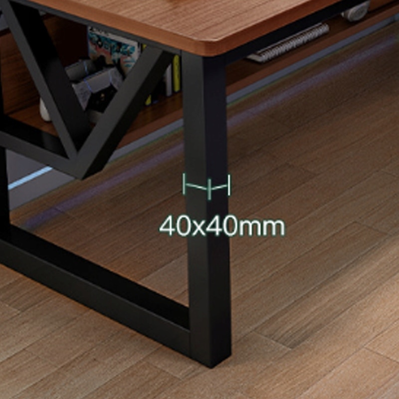 Birou gaming, cu raft, fag inchis, modern loft, industrial 120 cm BADU ...