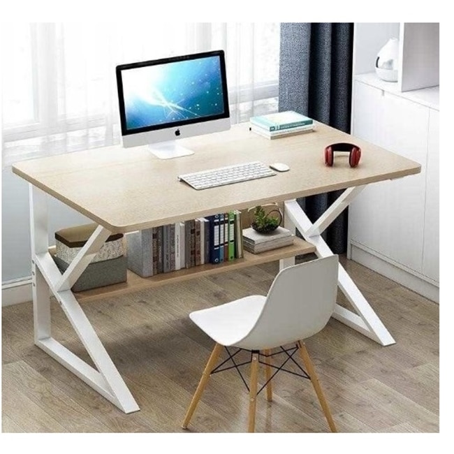 Birou cu raft depozitare CLASStitude, structura metalica robusta ...