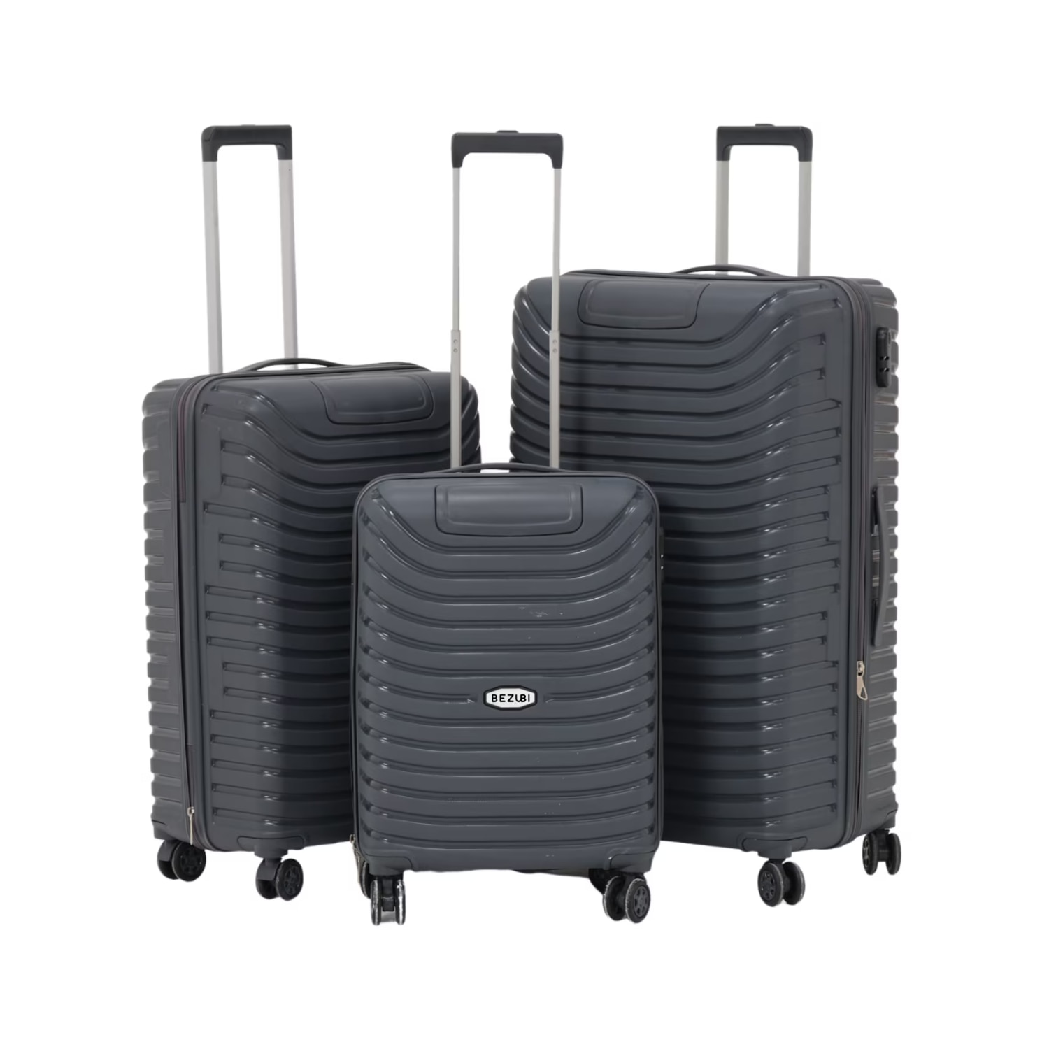 Set complet 3 trolere pentru vacanta Bezubi Easy Travel, bagaj cabina ...