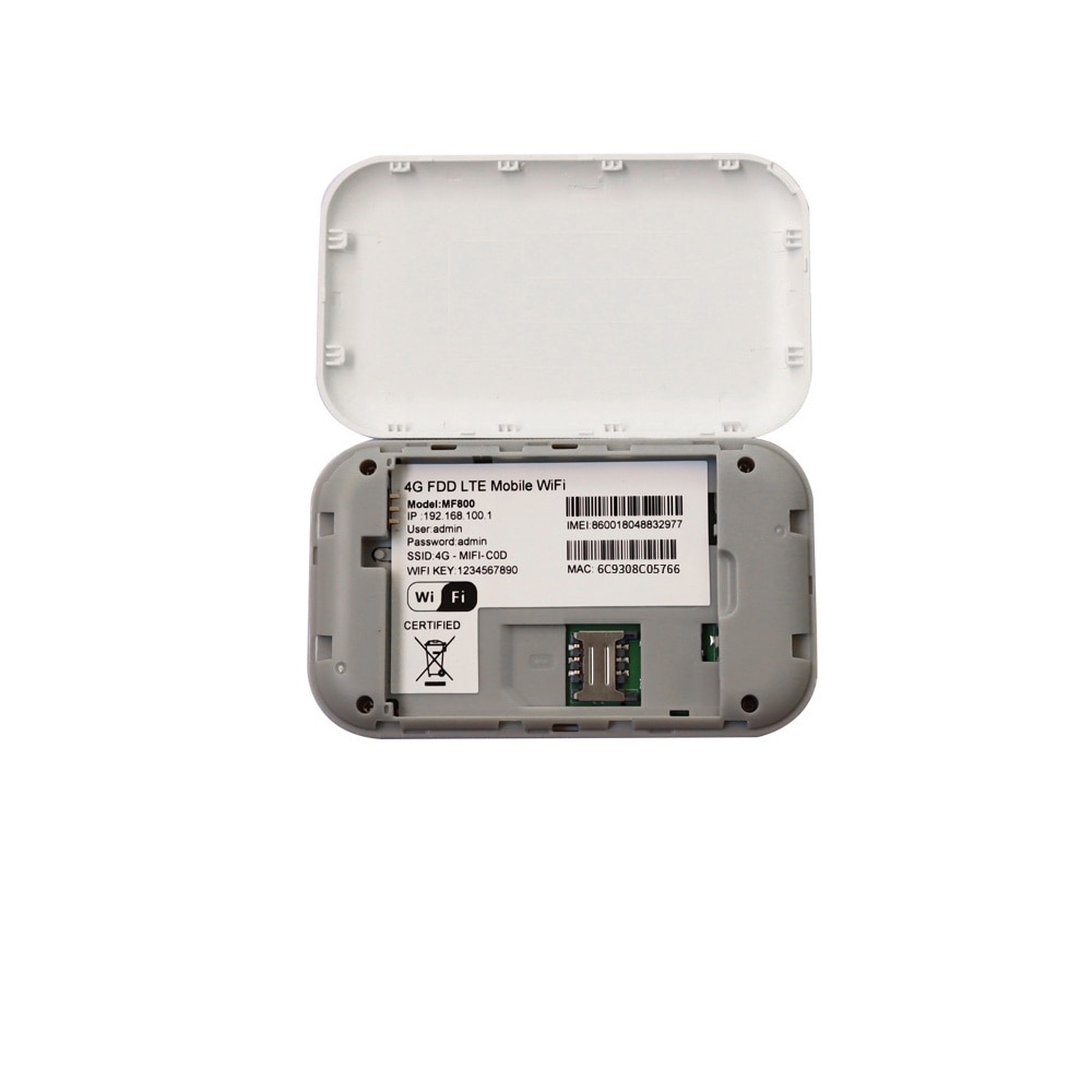 Router portabil 4G MF800, NDUP, slot pentru cartela SIM, cu baterie ...