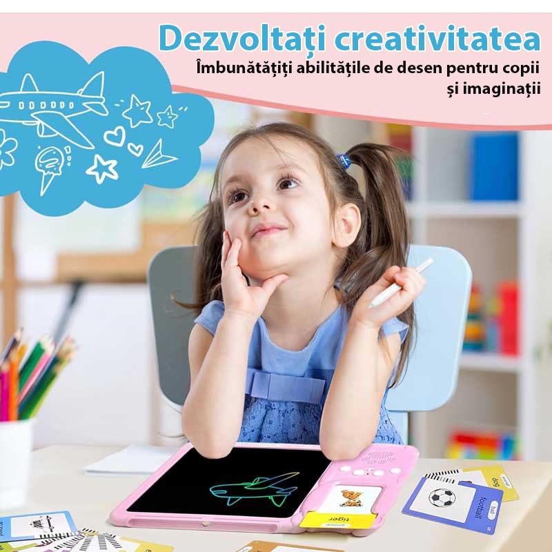 Jucarii educationale interactive Montessori pentru copii Tabla de magic ...