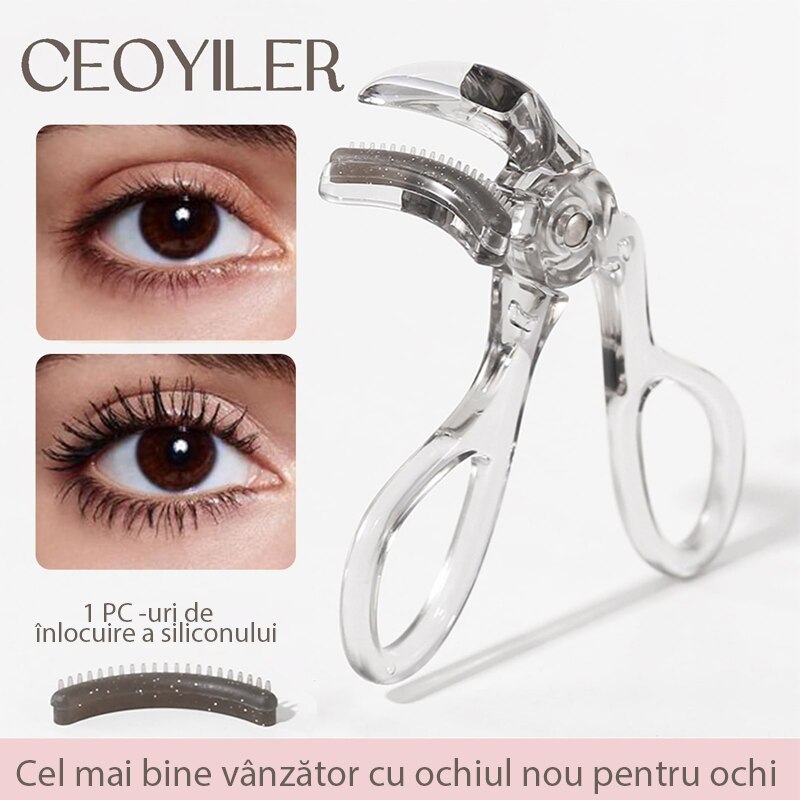 Ondulator de gene profesional, eyelash curler cu pad de silicon pentru ...