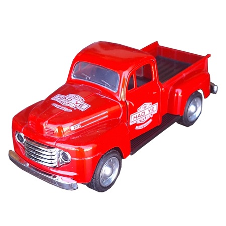 Macheta de Metal Ford F1, 1:32, se deschid usi, motor pull-back, Rosu ...