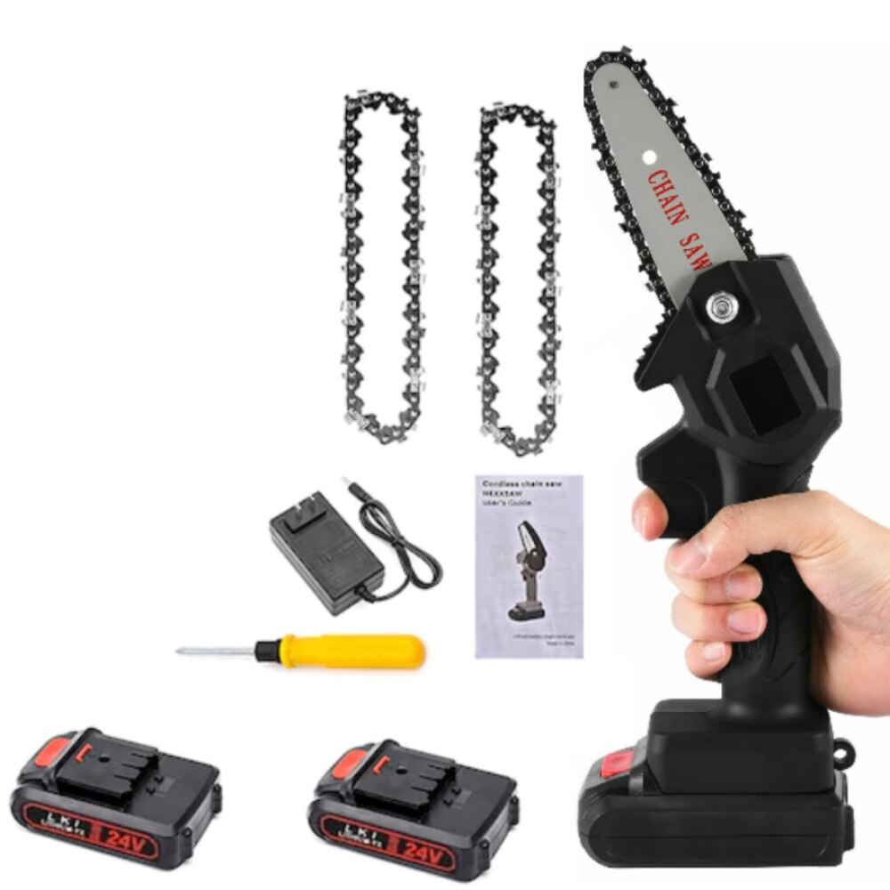 Mini drujba 4", cu 2 acumulatori reincarcabili 24V, portabila, taiere ...