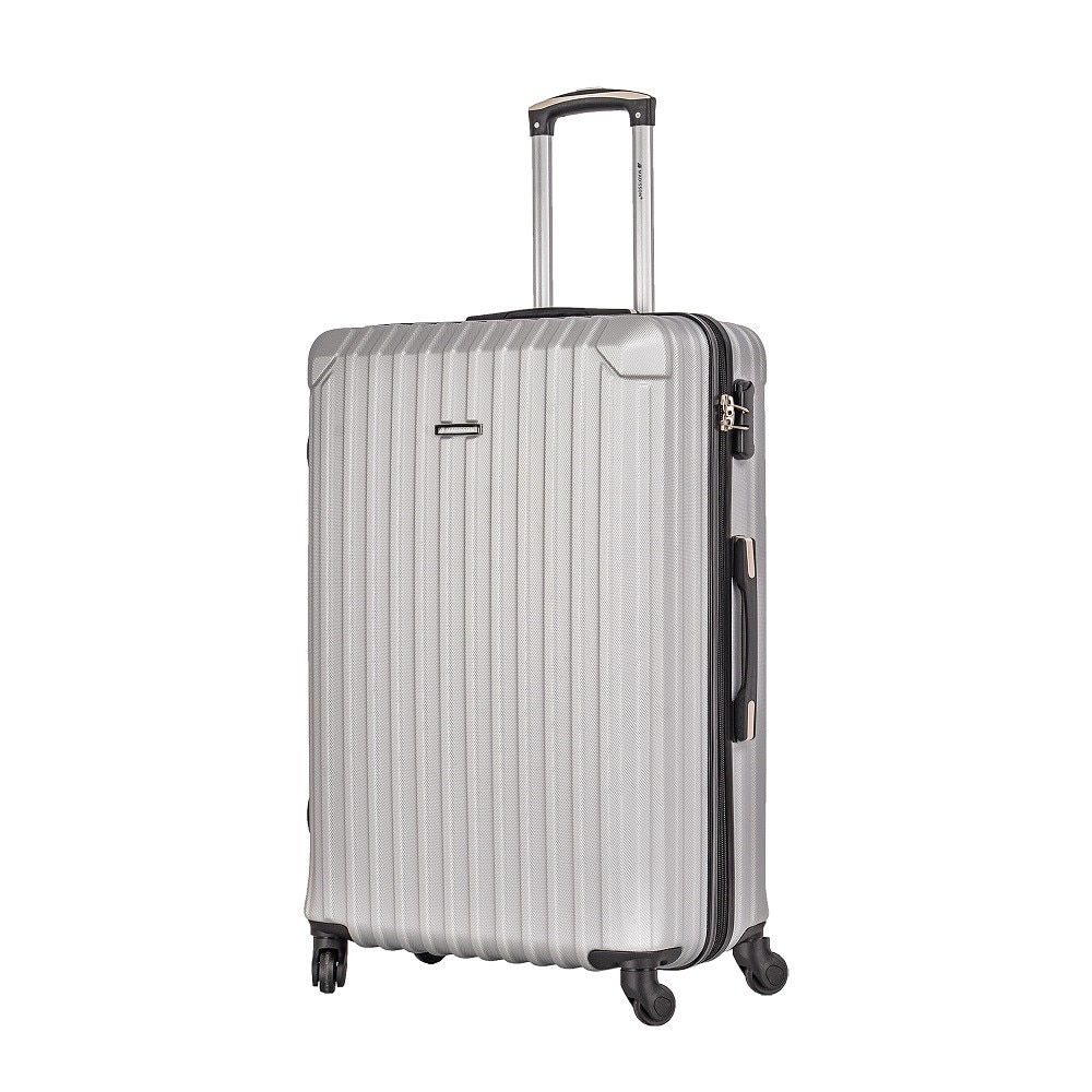 Set trolere Madisson SW44204, ABS, 4 roti, cifru, 4 piese, argintiu ...