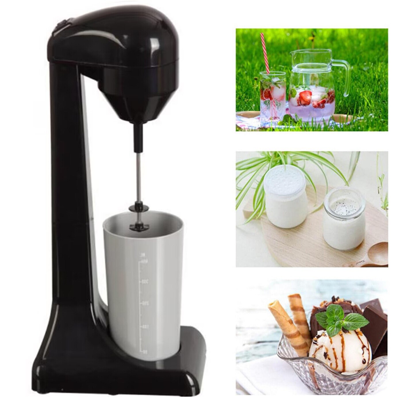 Mixer frappe, 2 viteze, 450 ml, 100 W, Negru - eMAG.ro