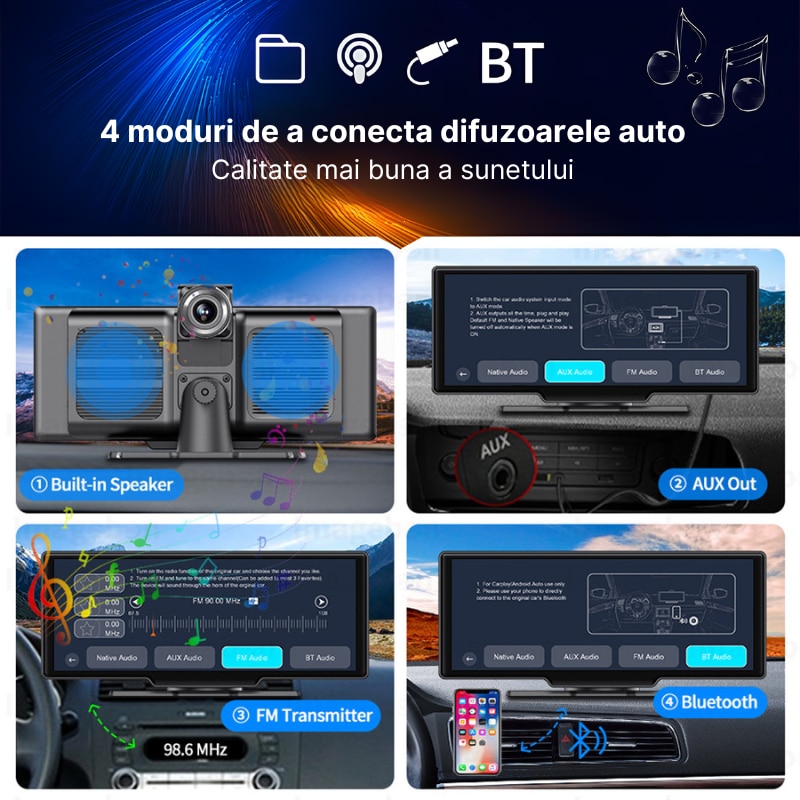 Navigatie auto multimedia MaGeCa C200, Apple CarPlay/Android Auto ...