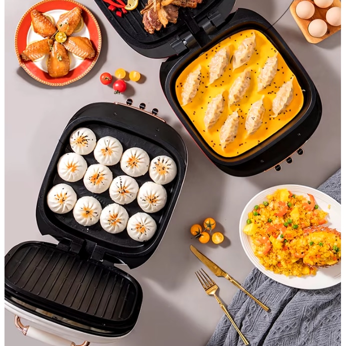Aparat electric pentru pizza si grill HAUSBERG HB-3565, 1400-1700W ...