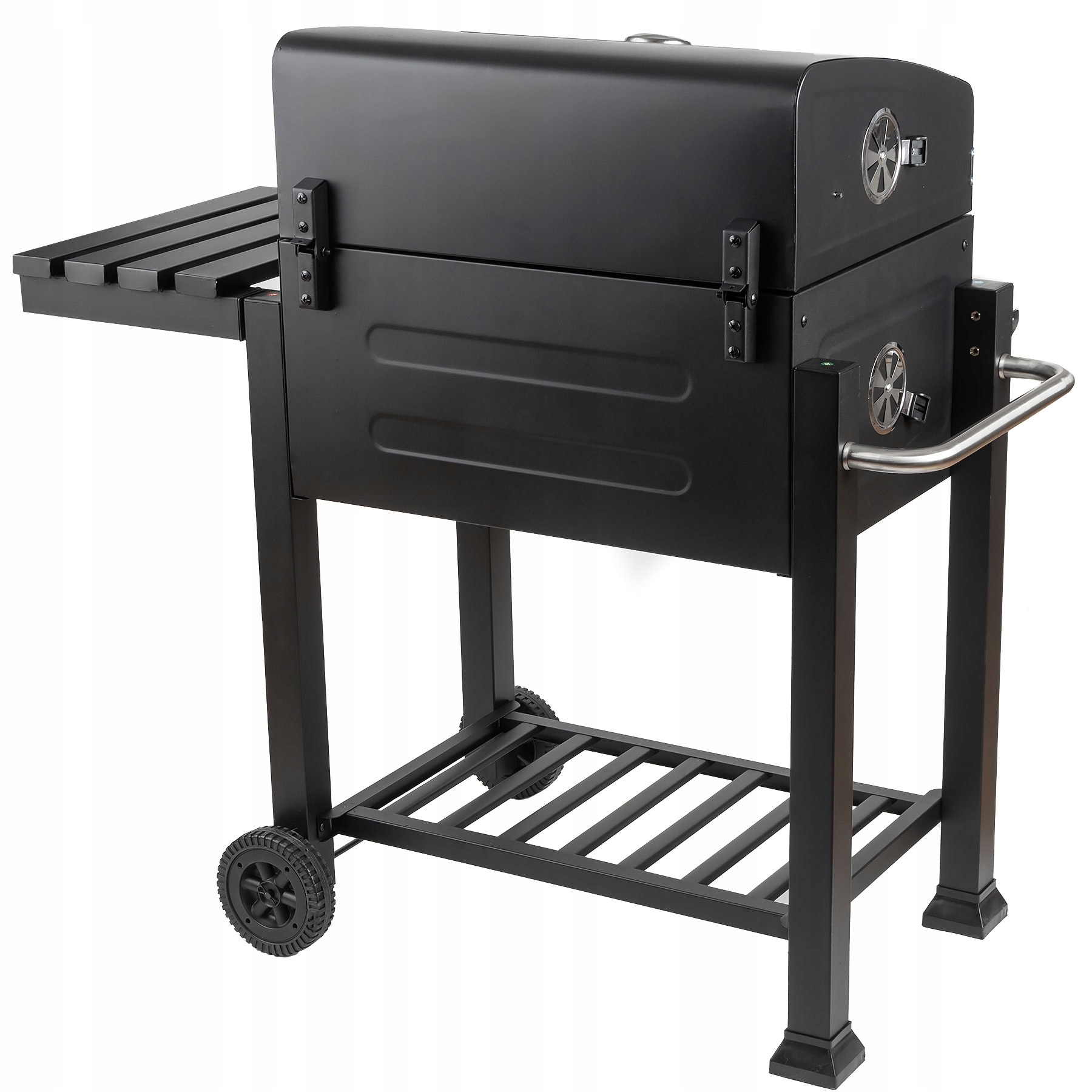 Gratar pe carbune BBQ de gradina mare dublu rost familial 113x105x55 ...