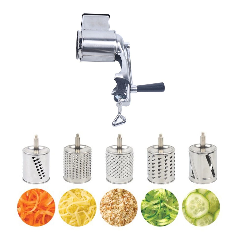 Razatoare rotativa, inox, 5 lame interschimbabile, 10x24cm - eMAG.ro