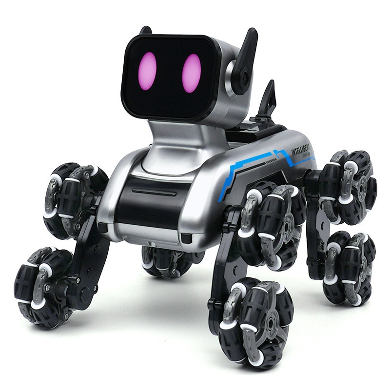 Caine robot inteligent pentru copii 8 roti, transformabil, cu functie ...