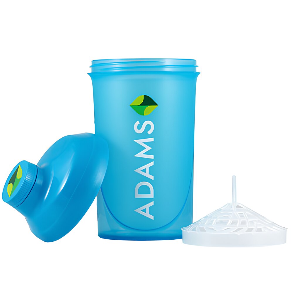Bidon shaker Active Line, albastru strident, 500ml, Adams Supplements ...