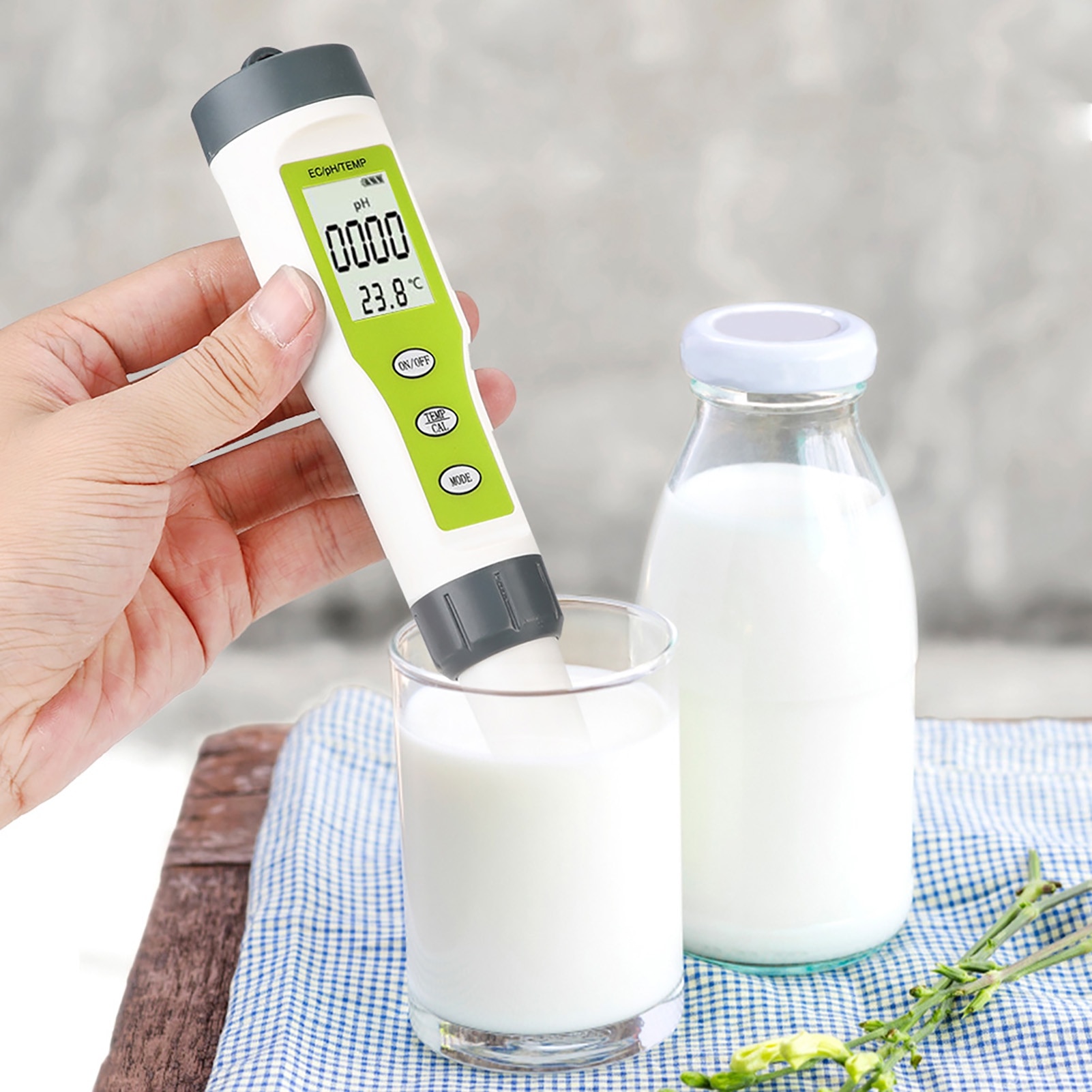 Tester de calitate a apei 3 in 1, Mmgoqqt, pH, EC, temperatura ...