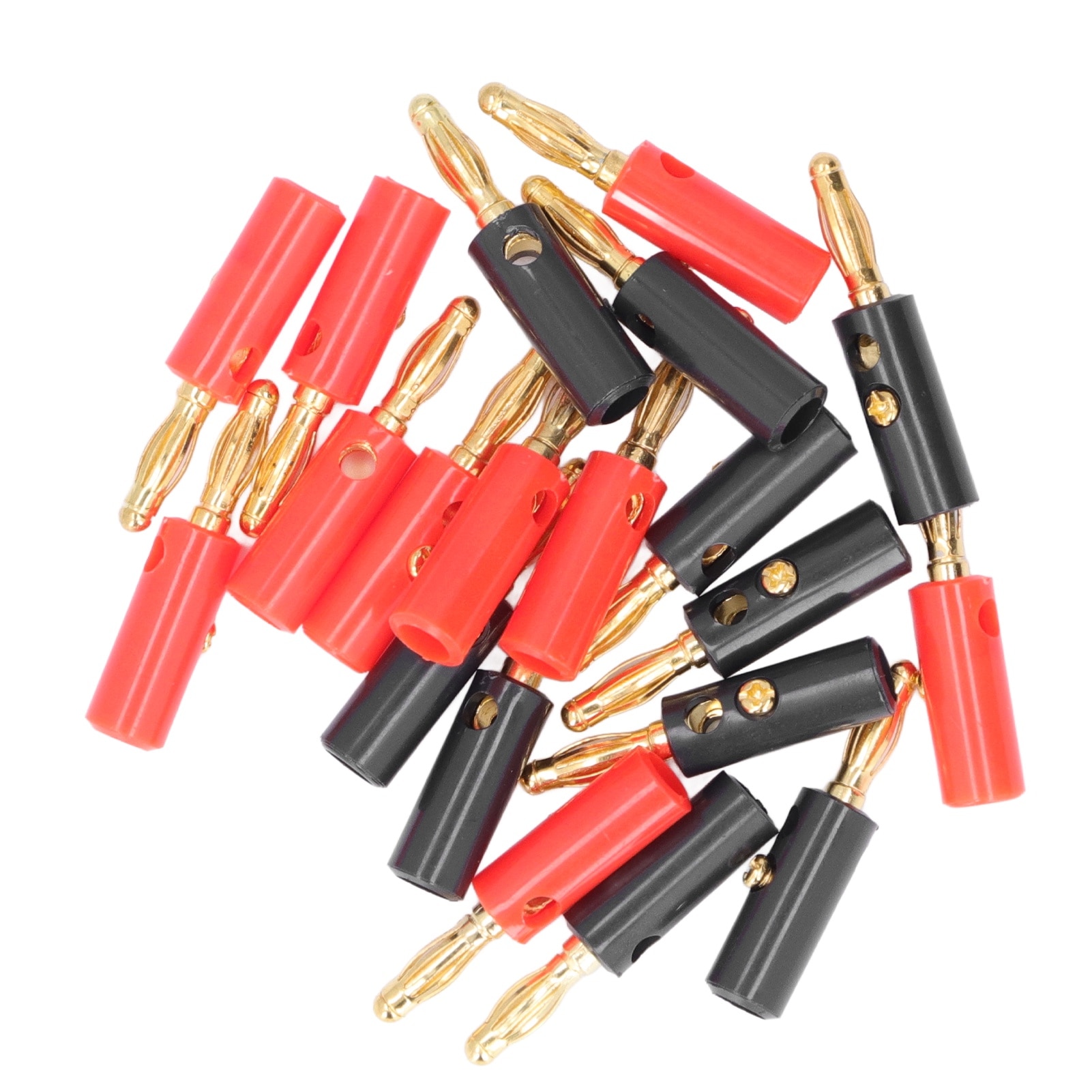 Conectori banana KkvoGmle pentru cablu boxe, placati cu aur, 4mm, set ...