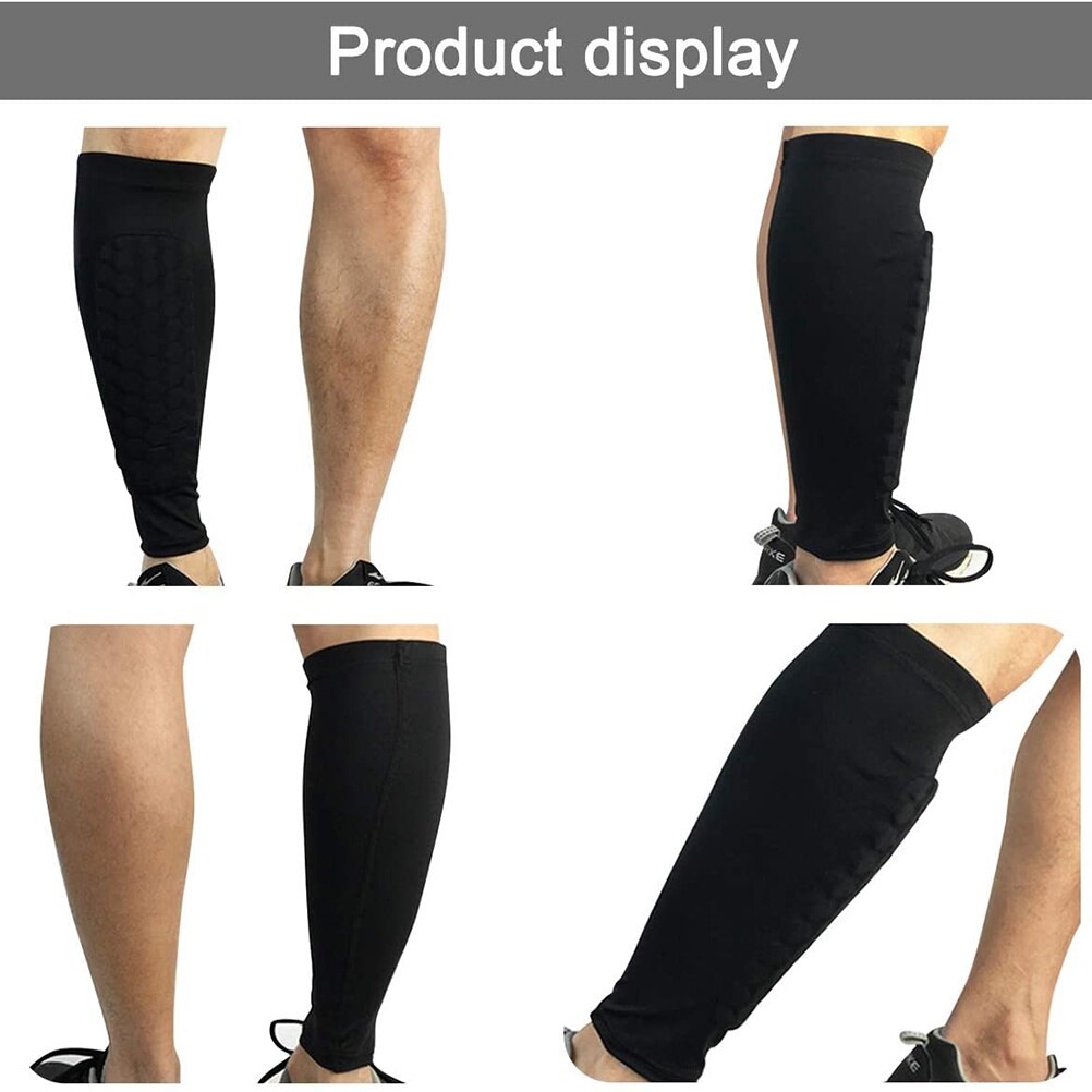 Aparatori tibiale BGHYHYHI, set 2 buc, material elastic, culoare neagra ...